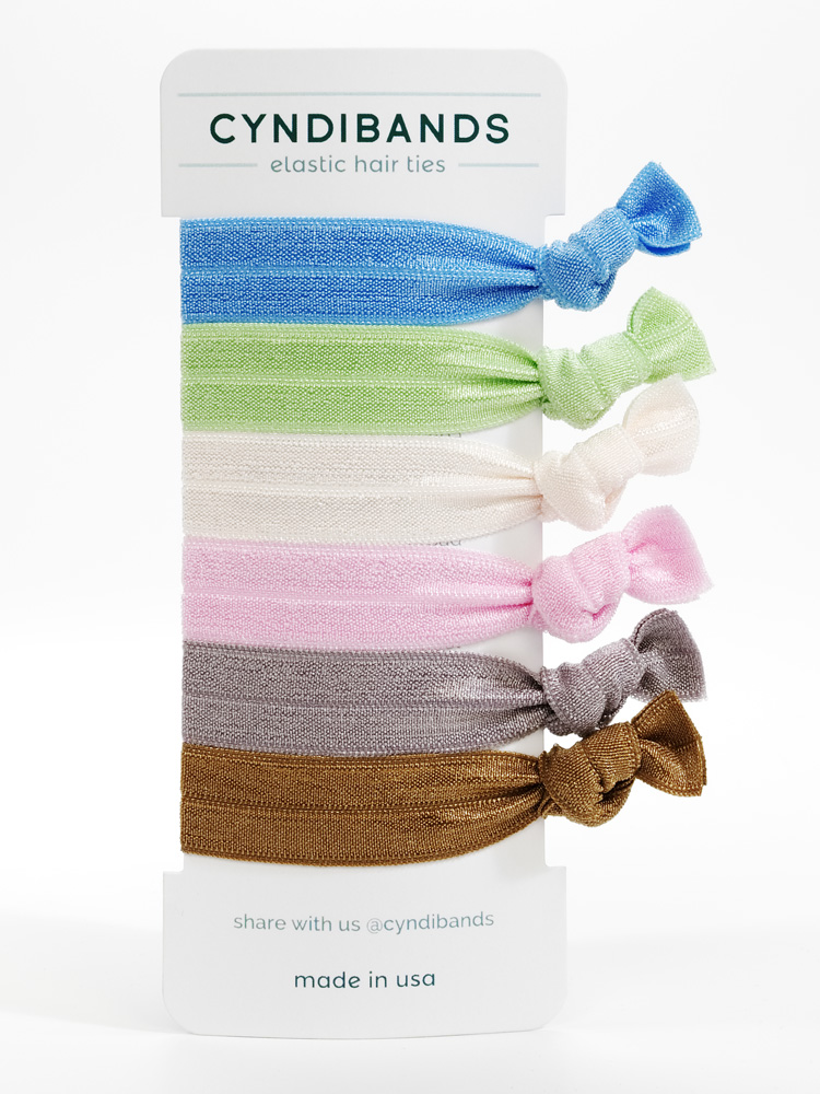 Light classic colors set of hair ties at Cyndibands.com